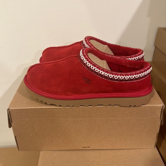 UGG | Shoes | Ugg Tasman Slippers Samba Red 5955 | Poshmark